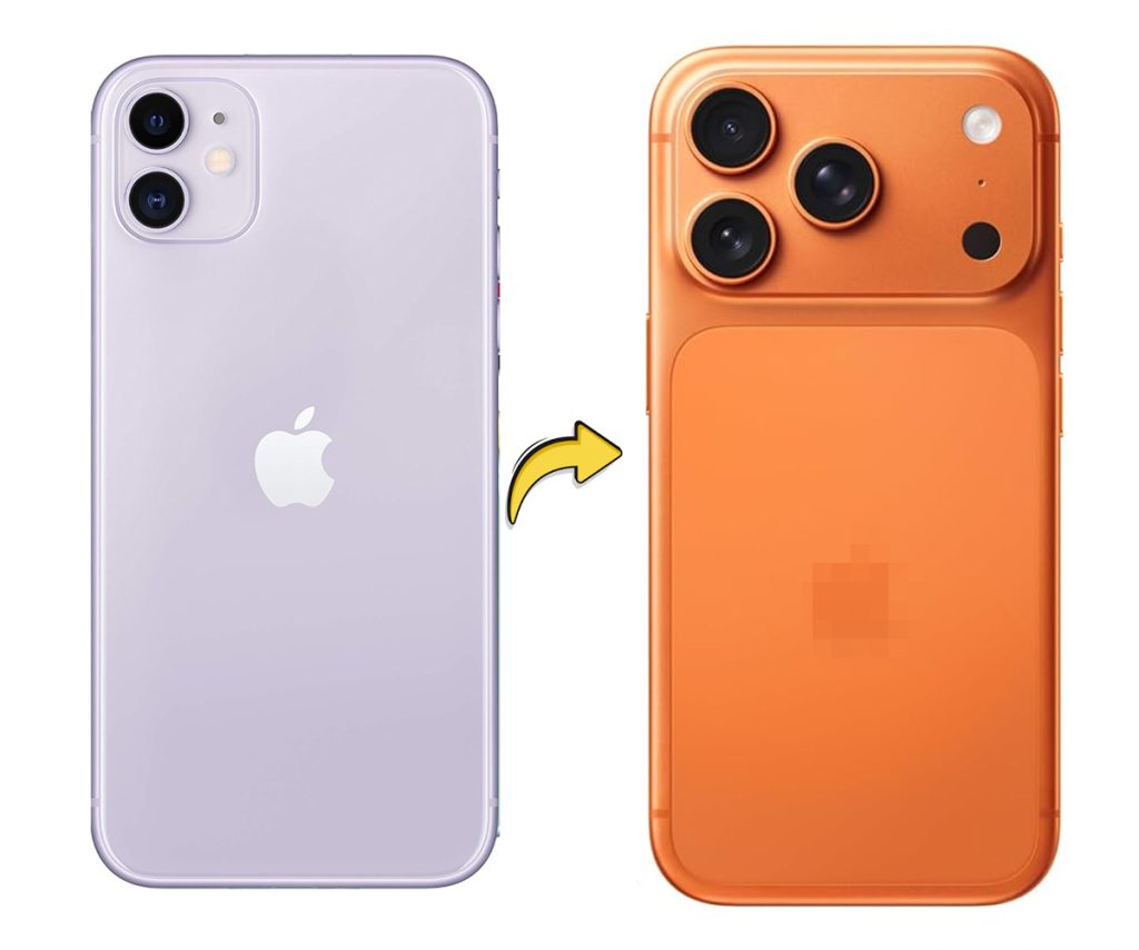 Converter Back Panel Housing for Apple iPhone 11 Convert to iPhone 17 ...