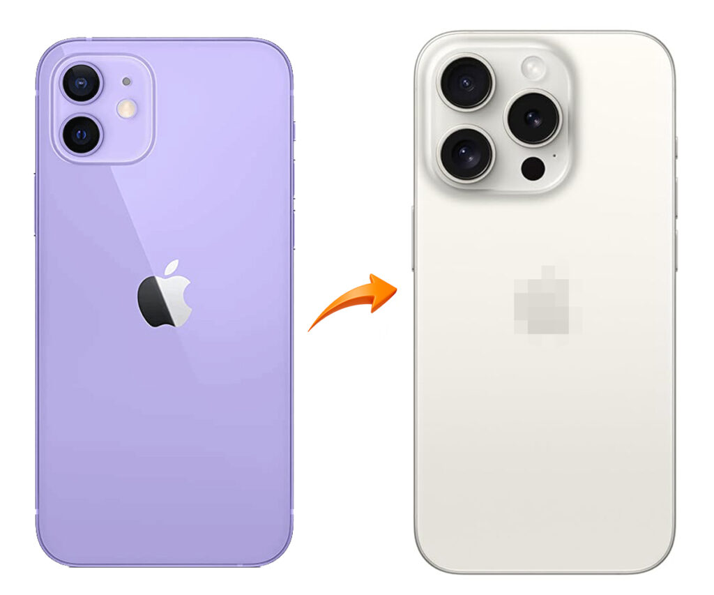 Back Panel Housing Converter for iPhone 12 to 16 Pro Natural Titanium ...